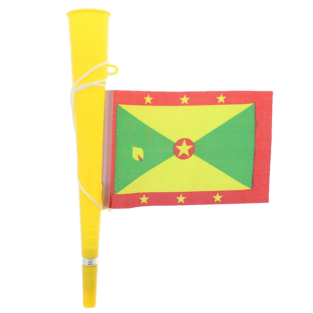 Yellow Woofer Horn with Grenada Flag – Zacharia Accessories