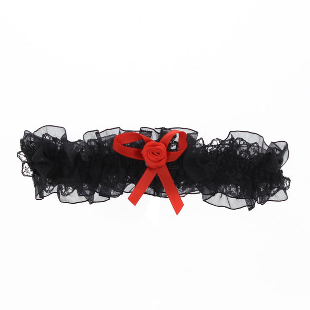 Frilly Garter with Bow – Zacharia Accessories