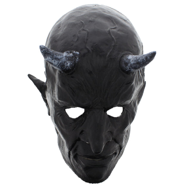 Scary Black Demon Latex Head Mask – Zacharia Accessories