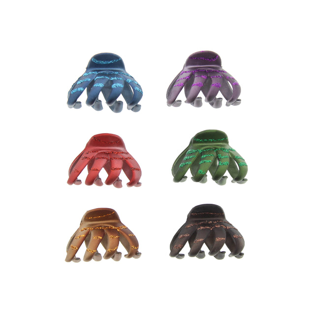 4.2cm Glitter Matt Finish Octopus Clamps – Zacharia Accessories